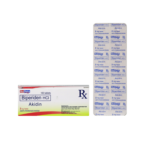 AKIDIN Biperiden Hydrochloride 2mg Tablet 100's price in the ...